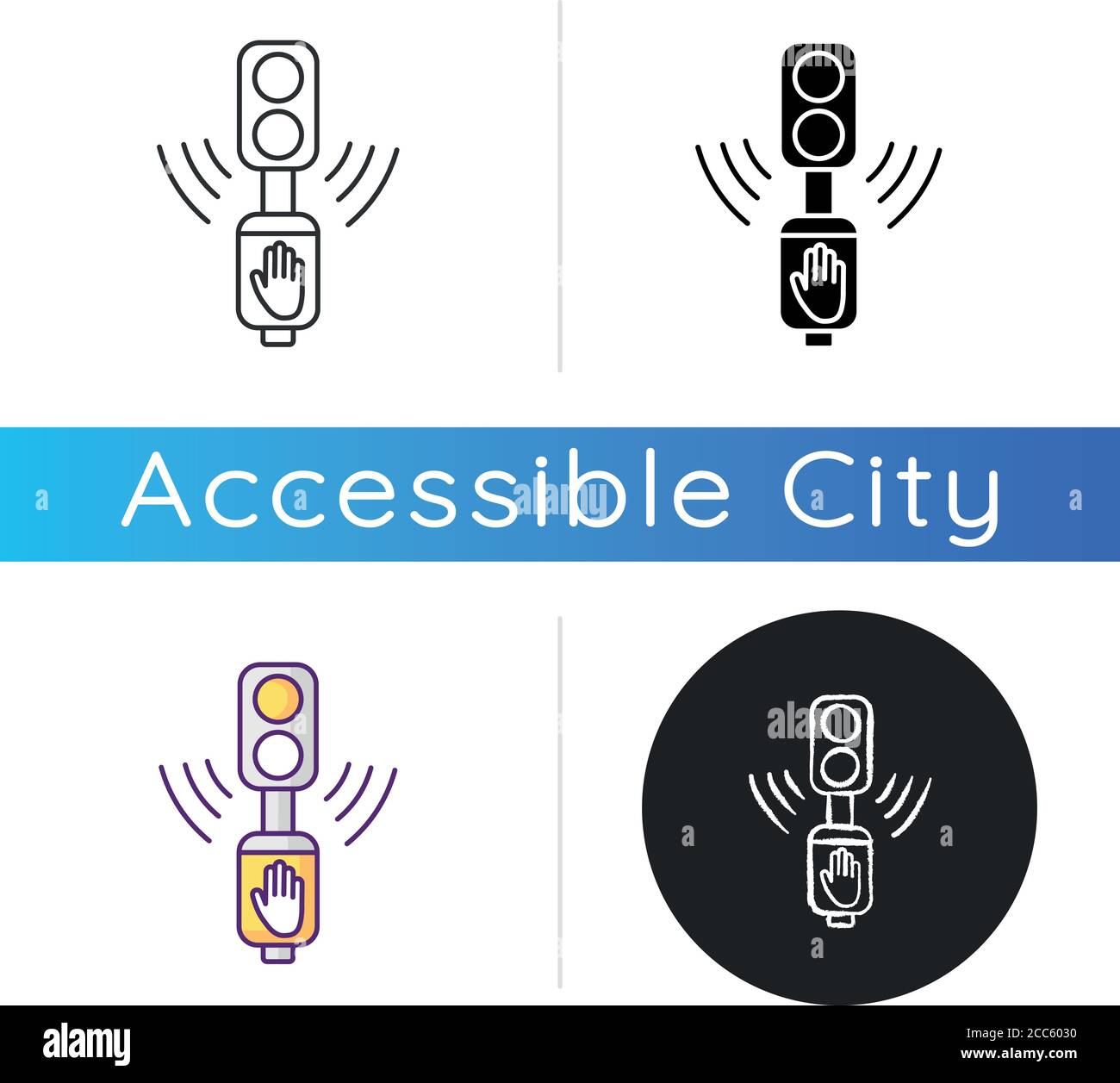 Acoustic traffic lights signals icon Stock Vector Image & Art - Alamy