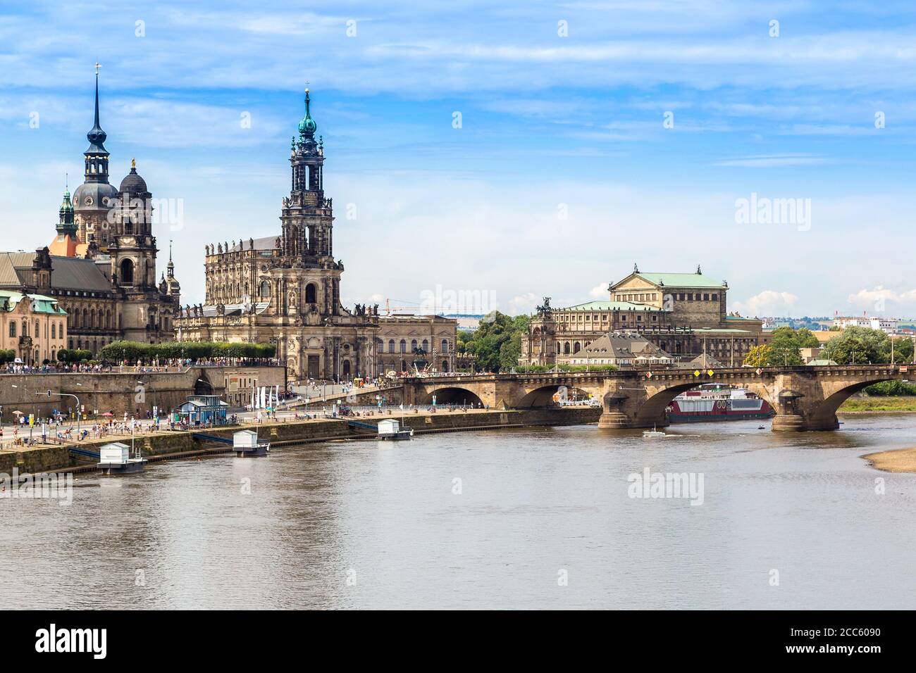 Panoramic view of Dresden in a beautiful summer day Stock Photo - Alamy