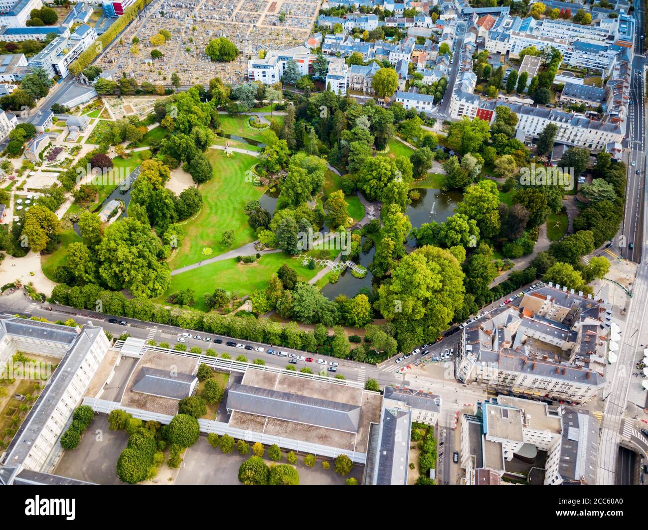public garden in nantes (france Stock Photo - Alamy