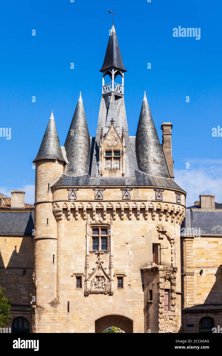 La porte Cailhau or Calhau Gate is a monument located in Bordeaux city ...