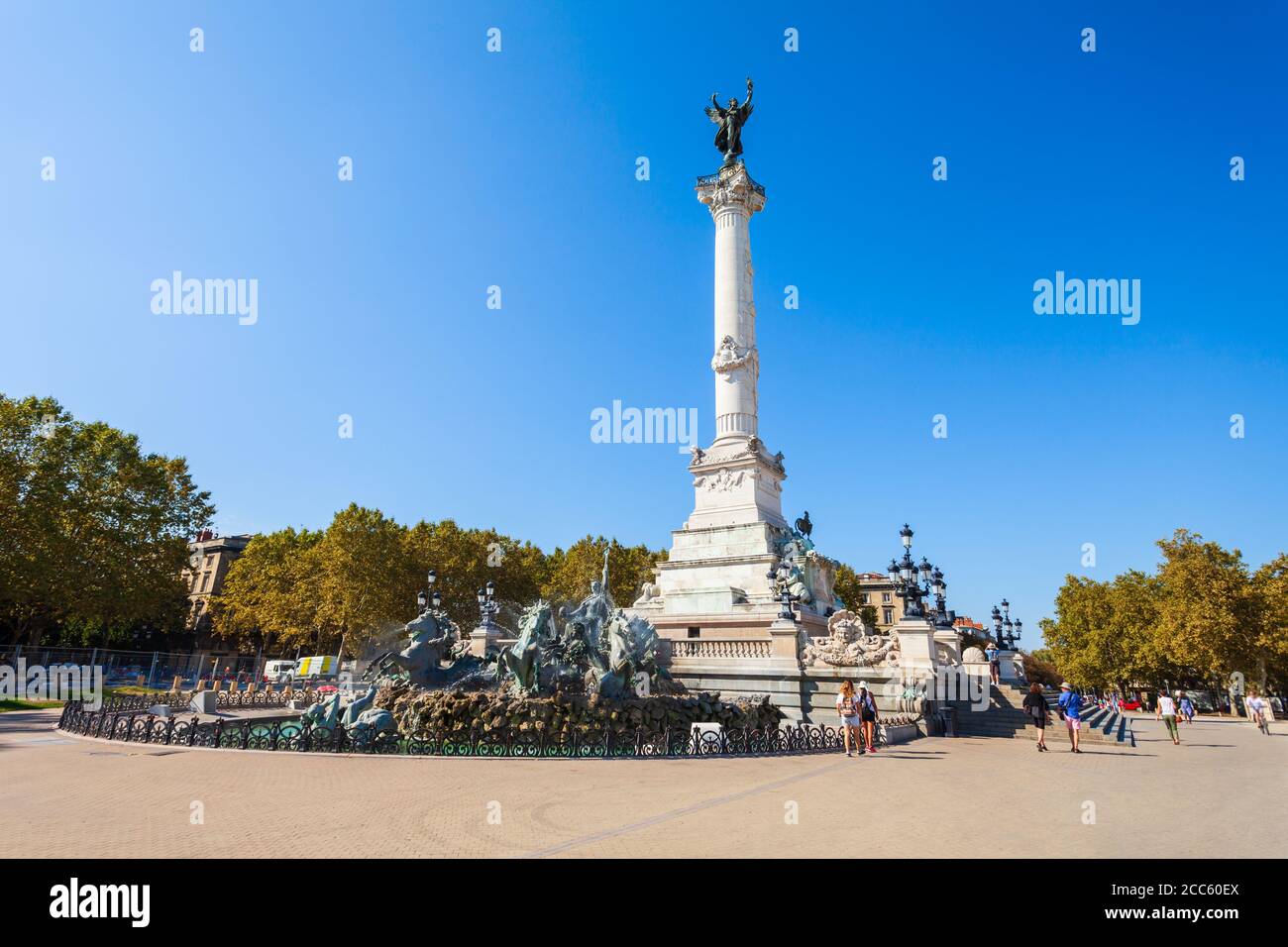 Girondins Monument is located at Place des Quinconces square in the ...