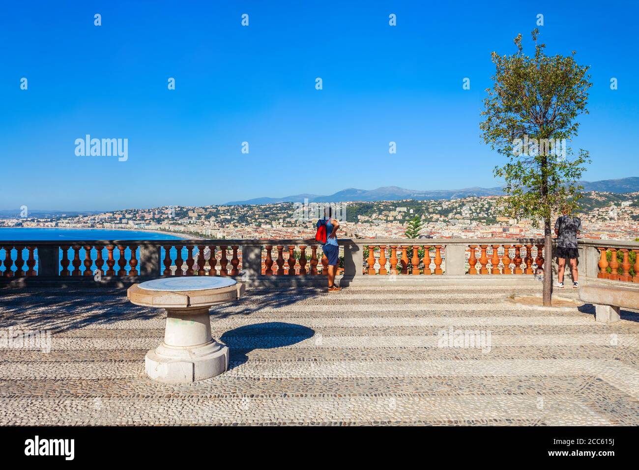 Tour bellanda tower viewpoint in Nice city, Cote d'Azur region in ...