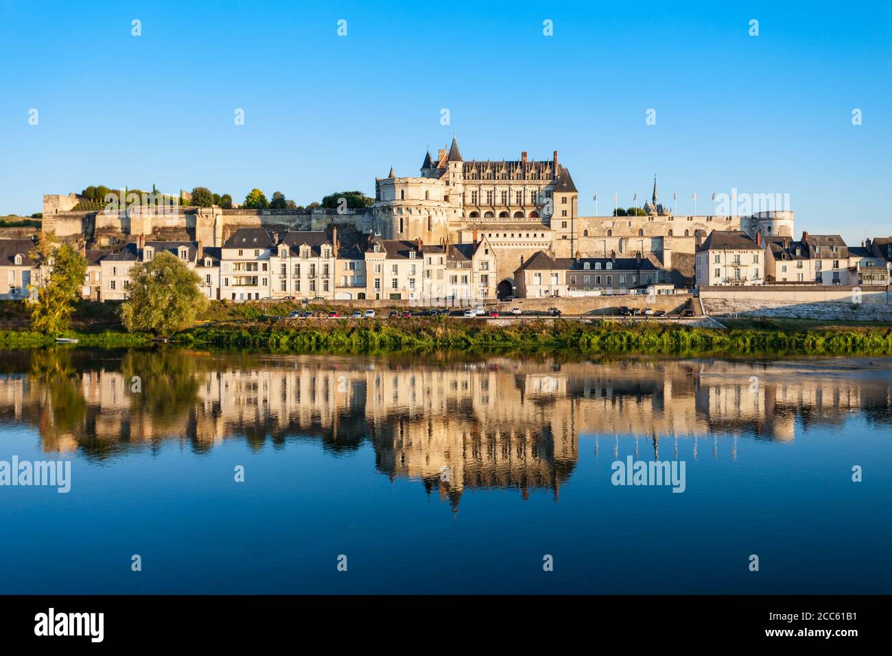 Chateau d'Amboise in Amboise city, Loire valley in France Stock Photo ...