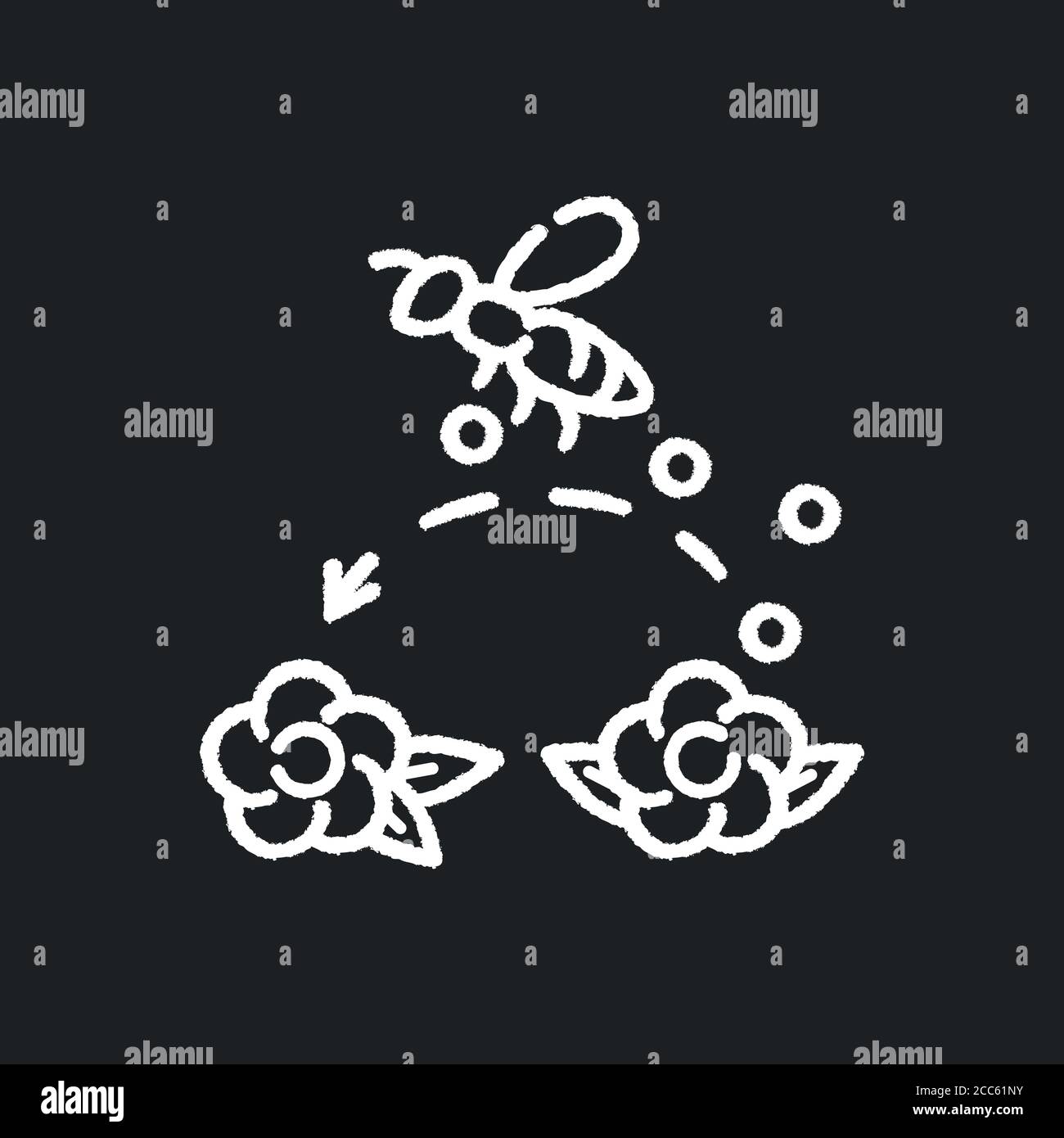 Hand pollination Stock Vector Images - Alamy