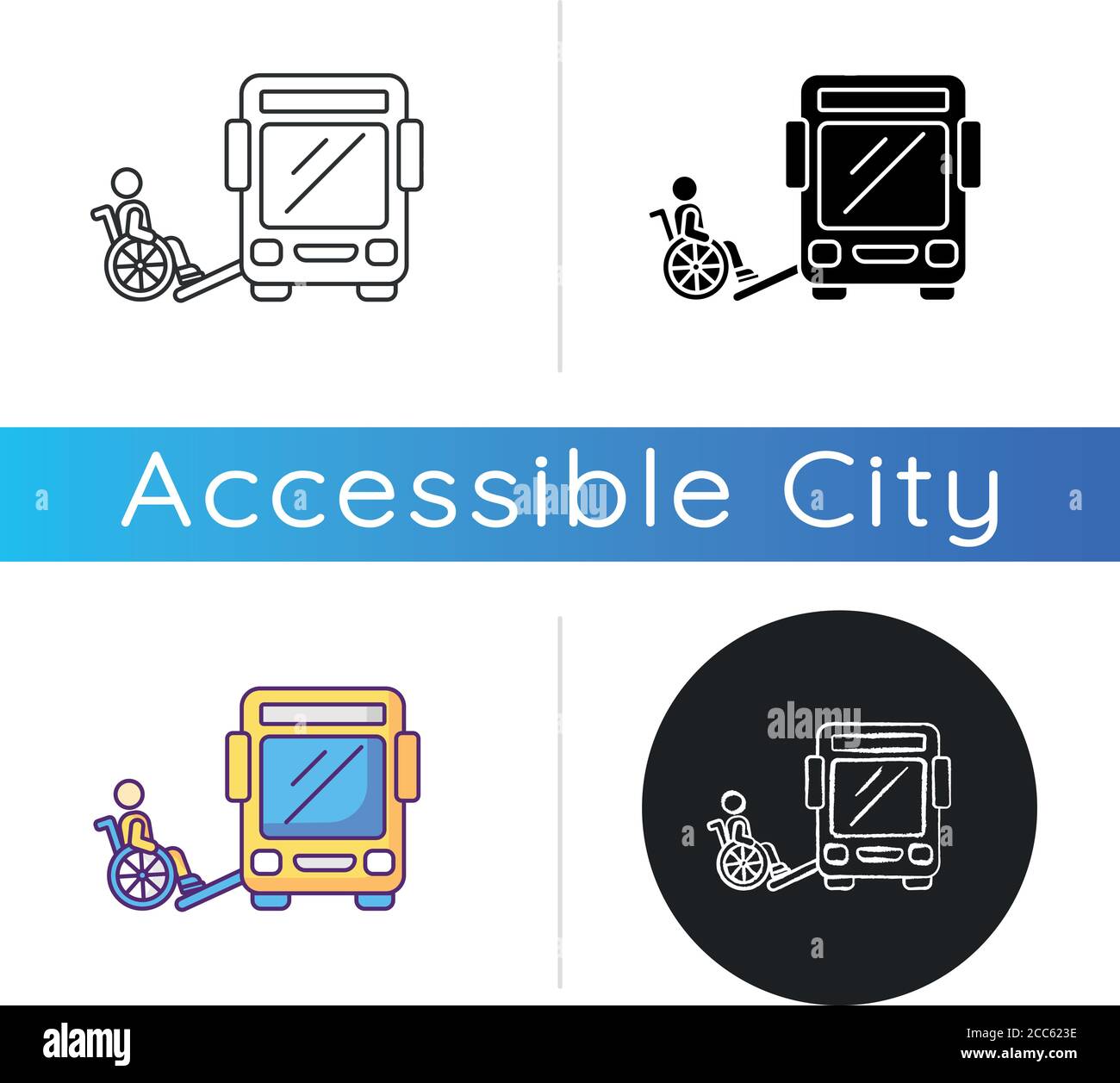 Bus ramp icon Stock Vector Image & Art - Alamy