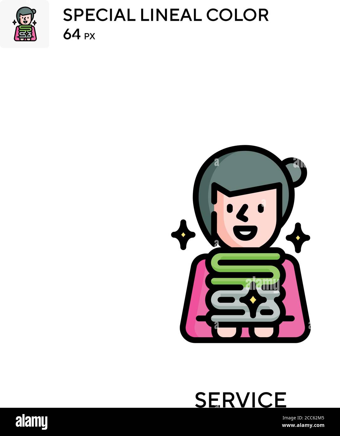 Service soecial lineal color vector icon. Illustration symbol design ...