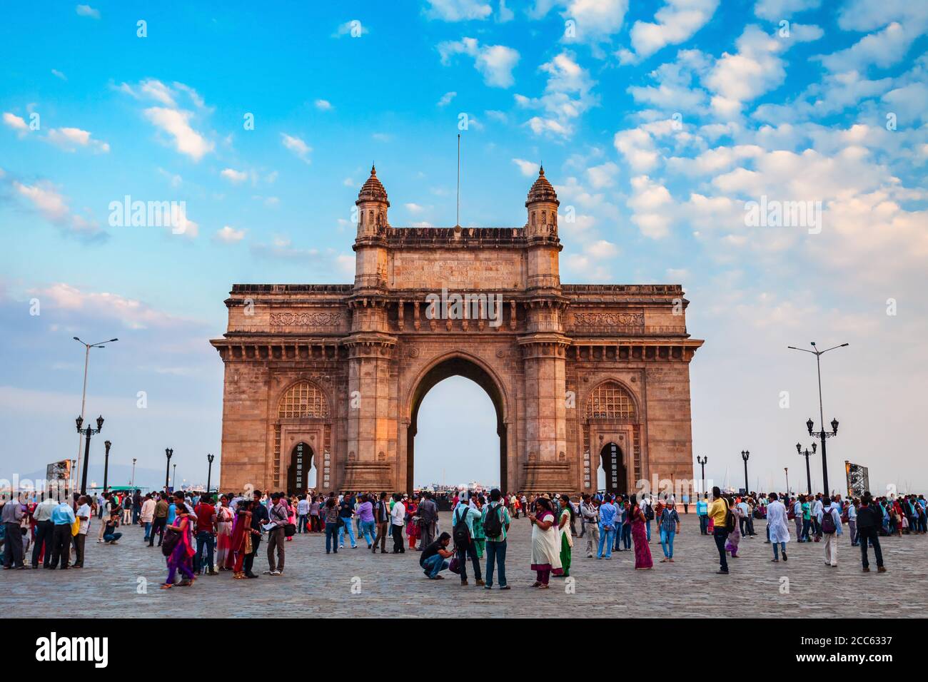 MUMBAI, INDIA - FEBRUARY 21, 2014: Gateway of India at sunset. Gateway ...