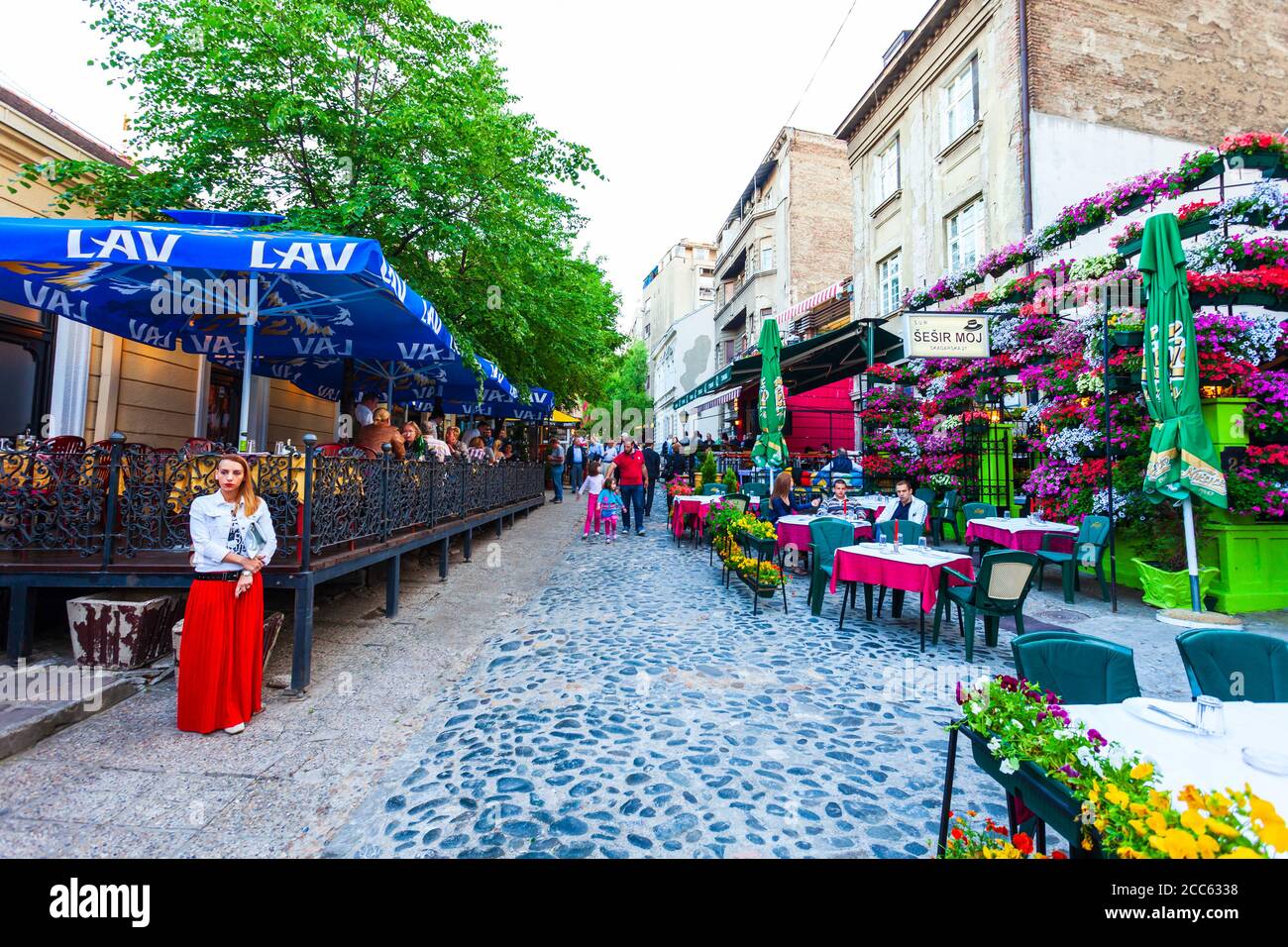 Belgrade old town cafe hi-res stock photography and images - Alamy