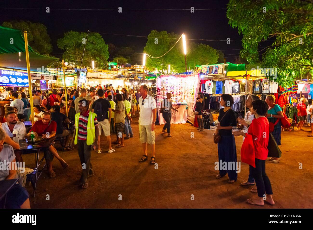 Goa anjuna night market hi-res stock photography and images - Alamy
