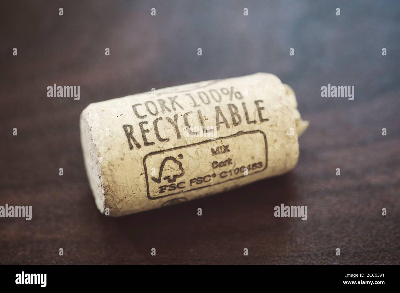 recyclable wine cork Stock Photo - Alamy