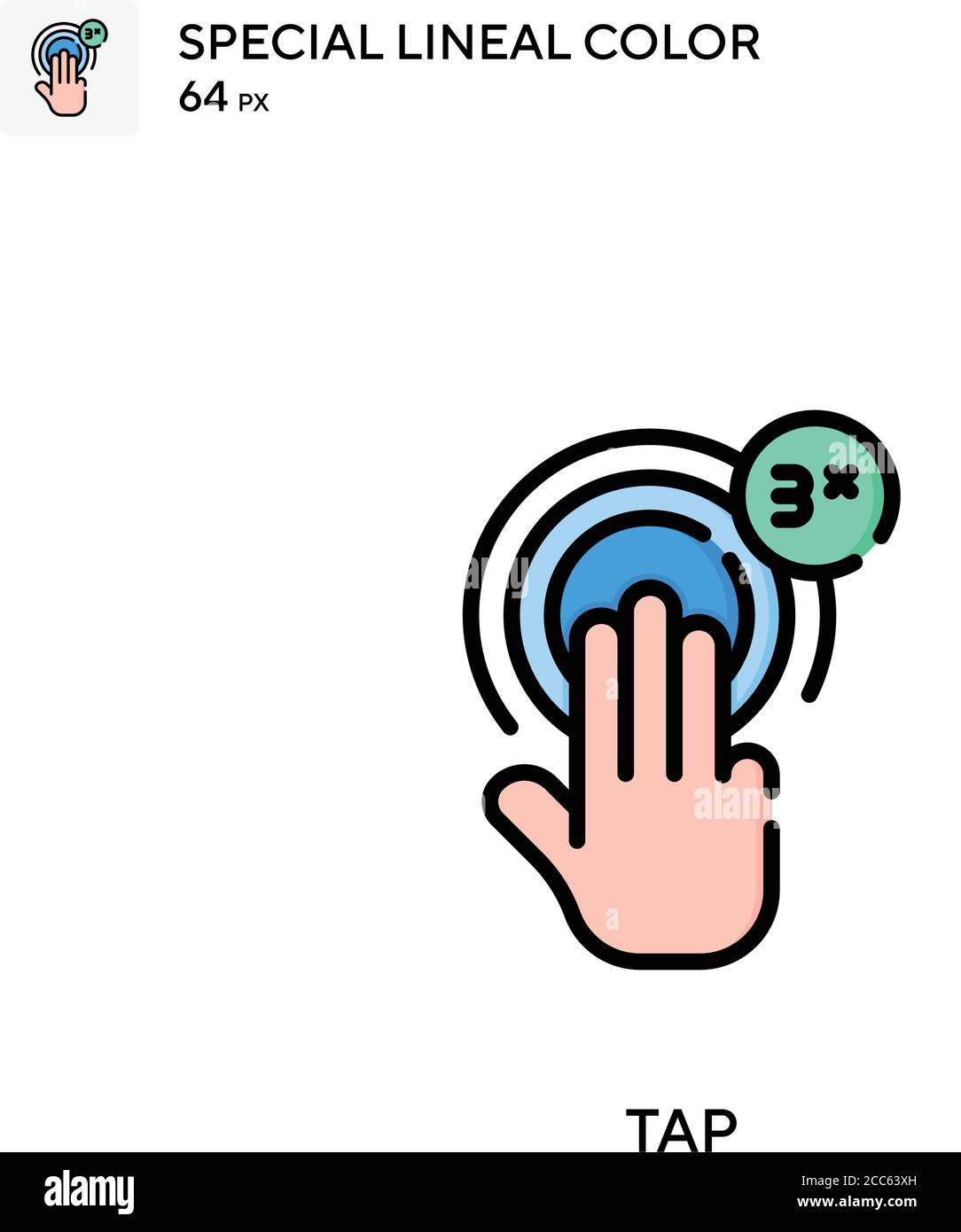 Tap soecial lineal color vector icon. Illustration symbol design ...