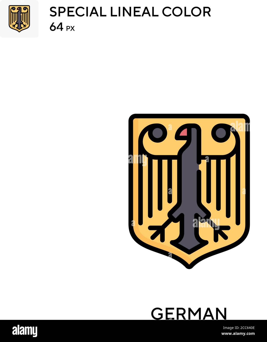 German soecial lineal color vector icon. Illustration symbol design ...