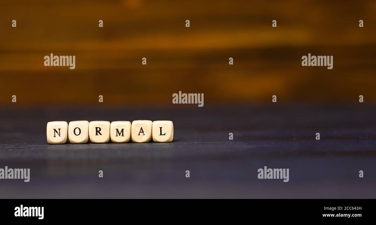 Normal sign with copy space Stock Photo - Alamy