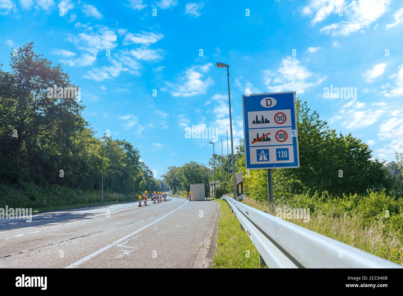 Speed information sign germany hi-res stock photography and images - Alamy