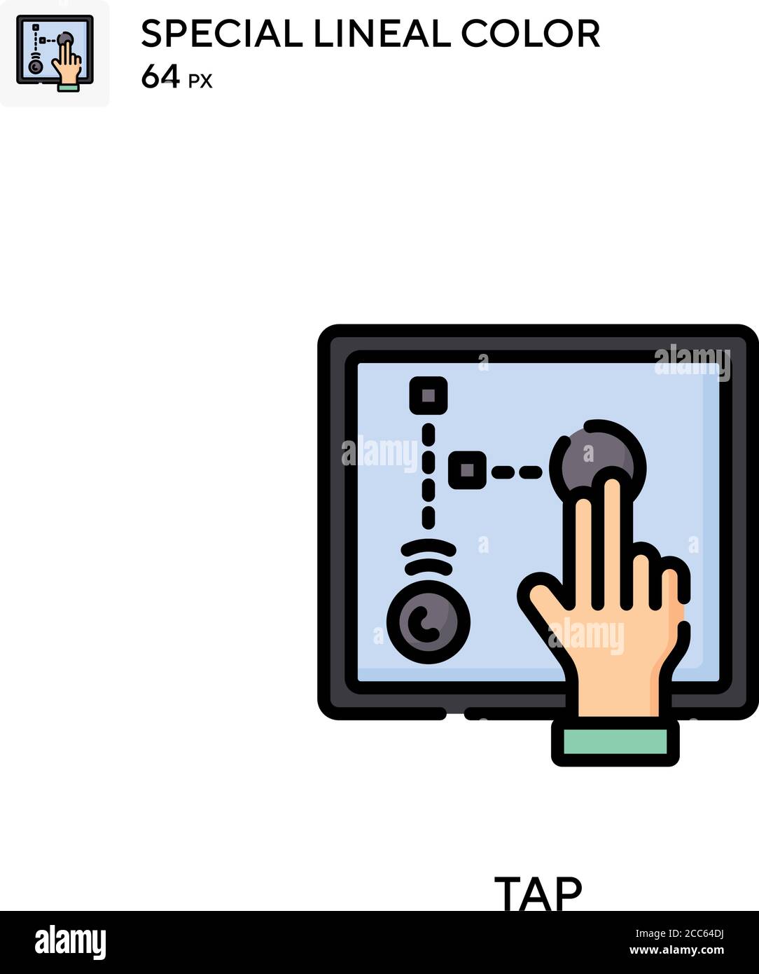 Tap soecial lineal color vector icon. Illustration symbol design ...