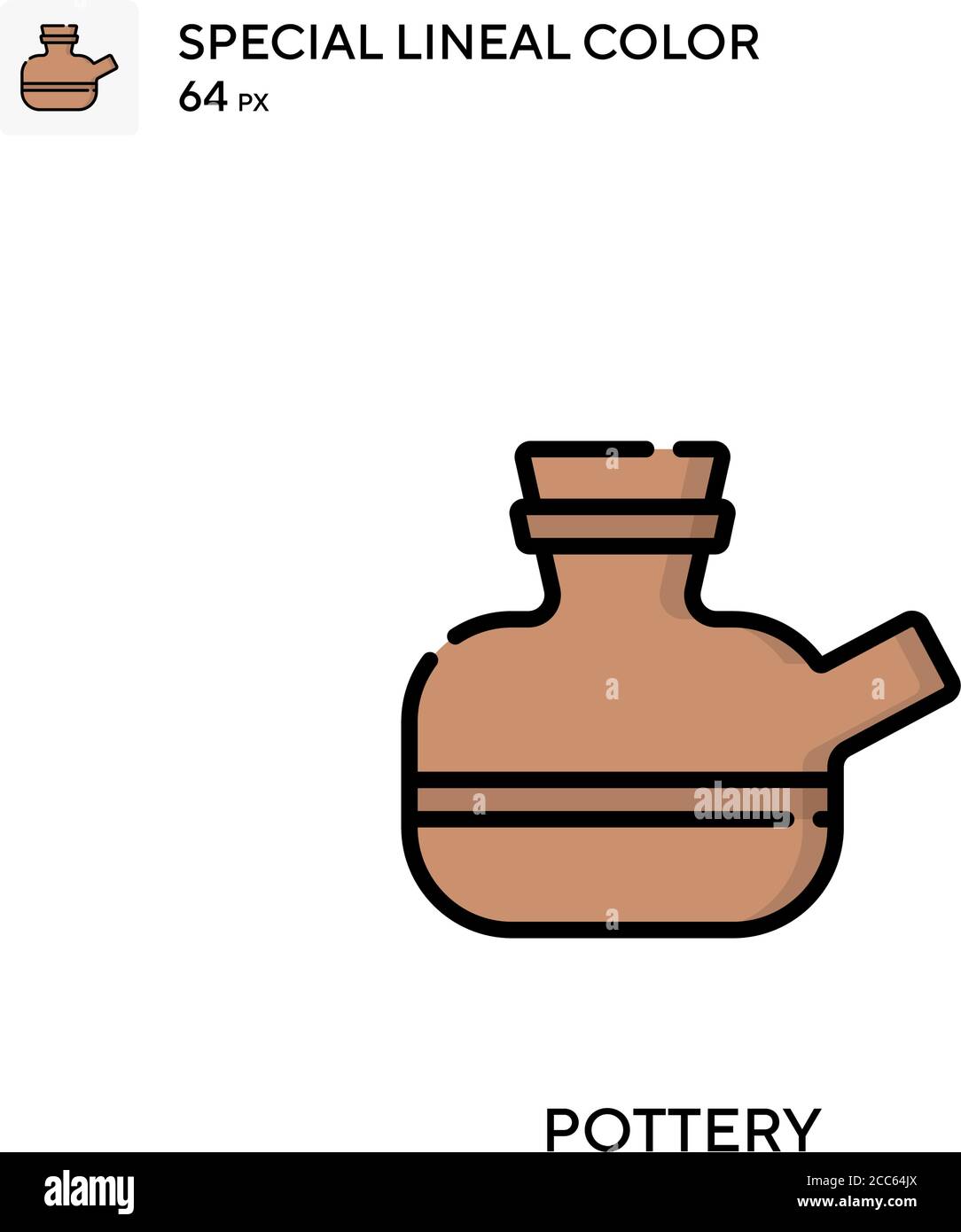 Pottery soecial lineal color vector icon. Illustration symbol design ...
