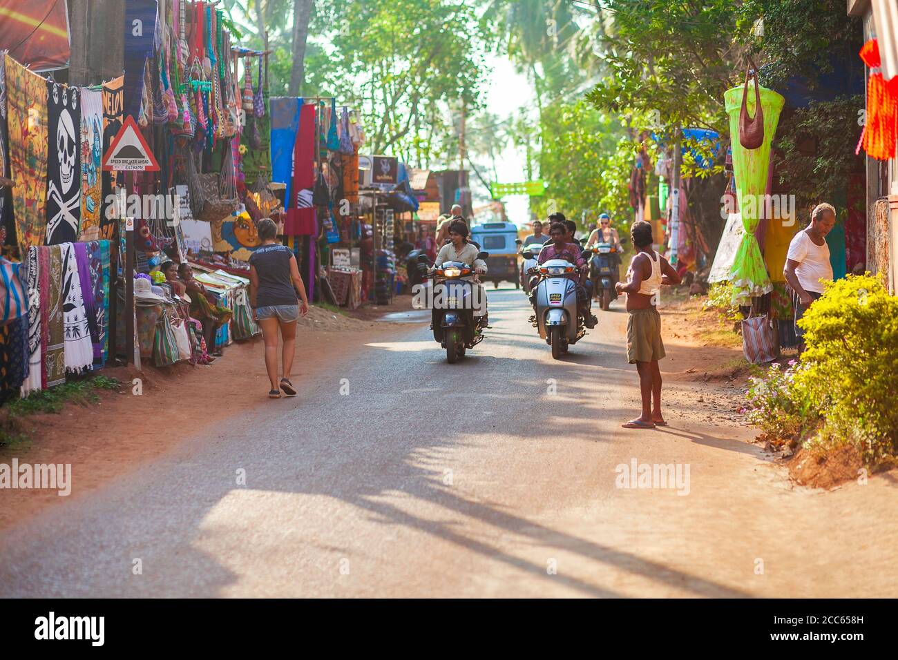 Anjuna main road hi-res stock photography and images - Alamy