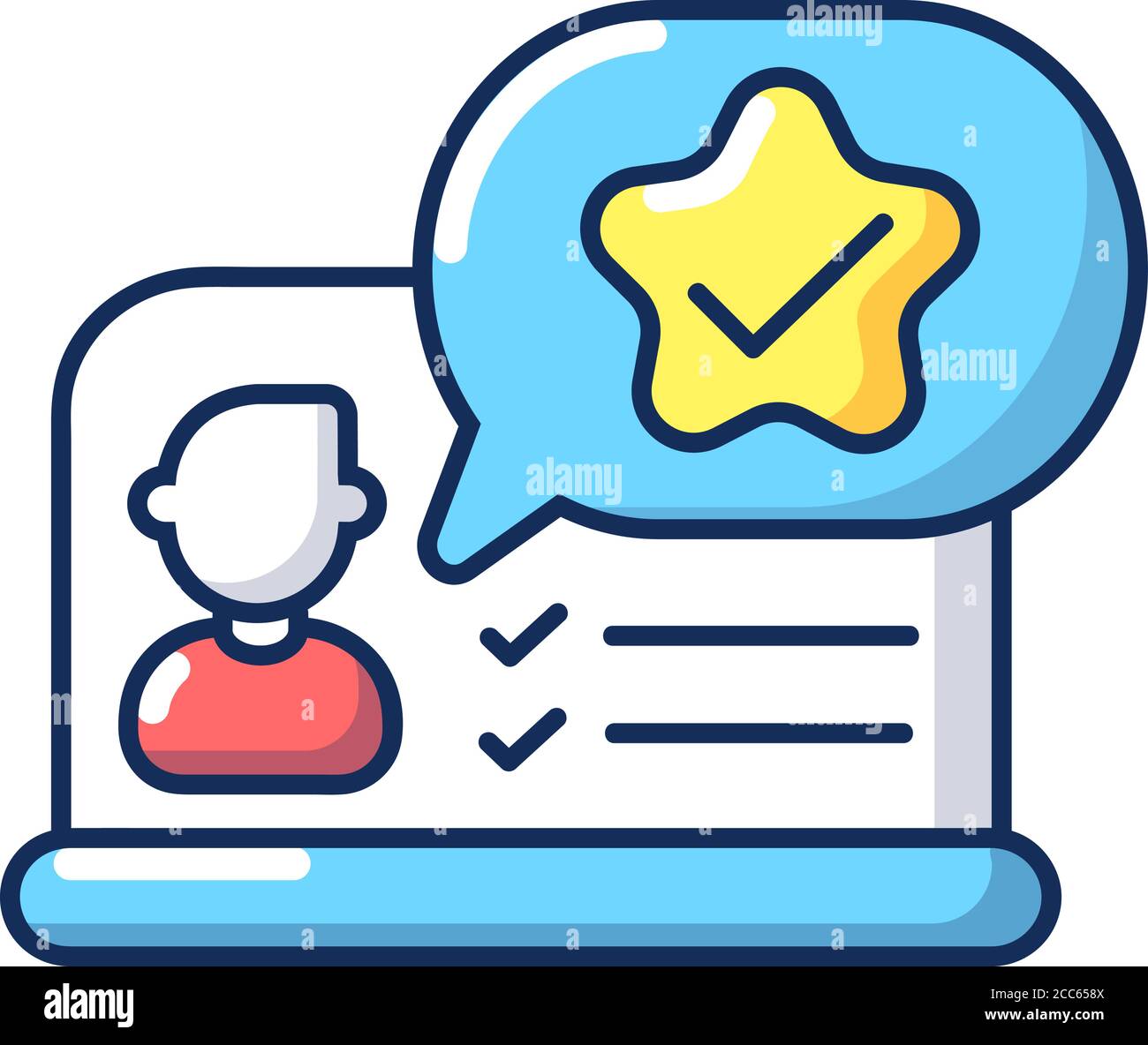 Feedback RGB color icon Stock Vector Image & Art - Alamy