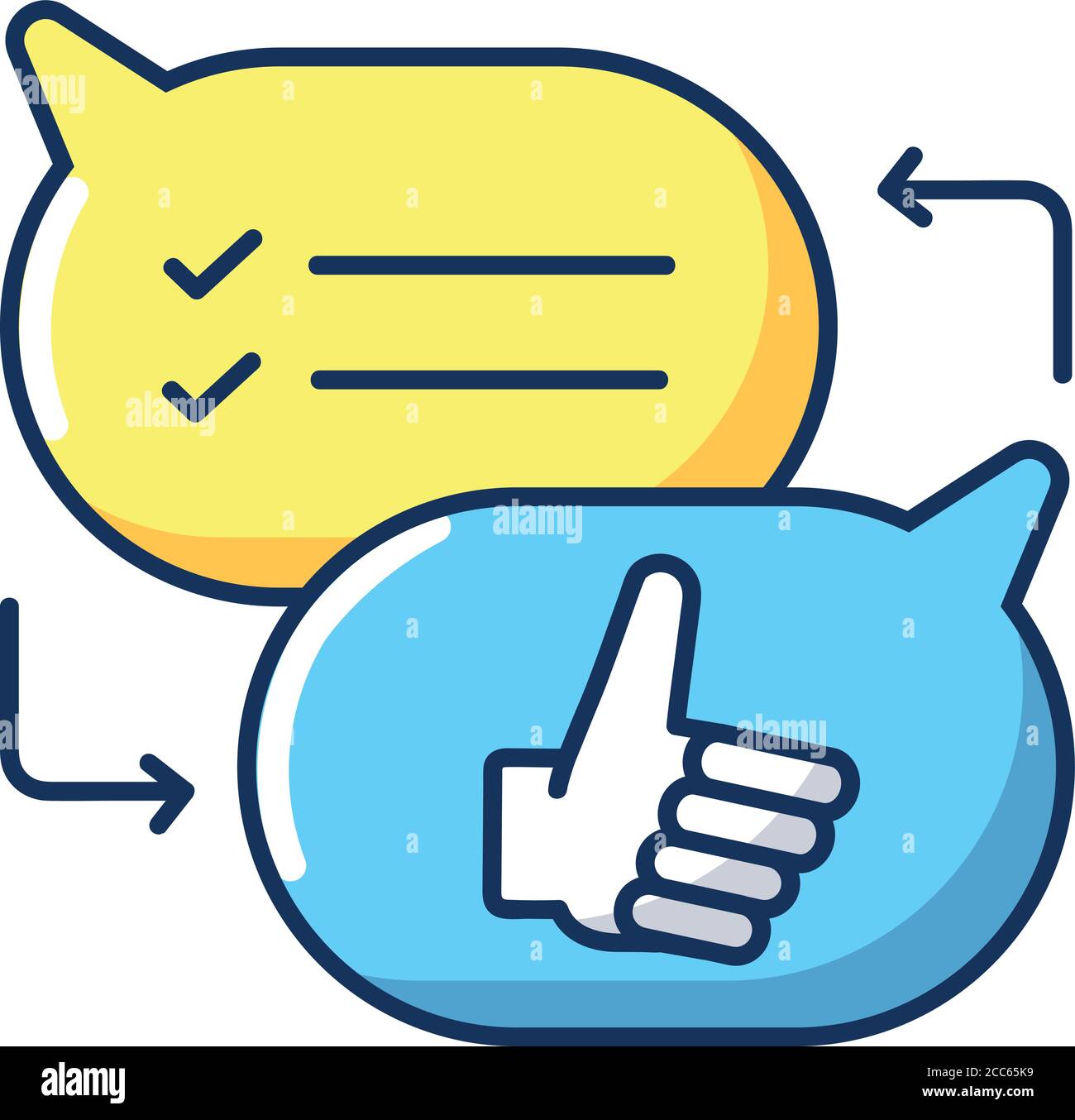 Criticism RGB color icon Stock Vector Image & Art - Alamy