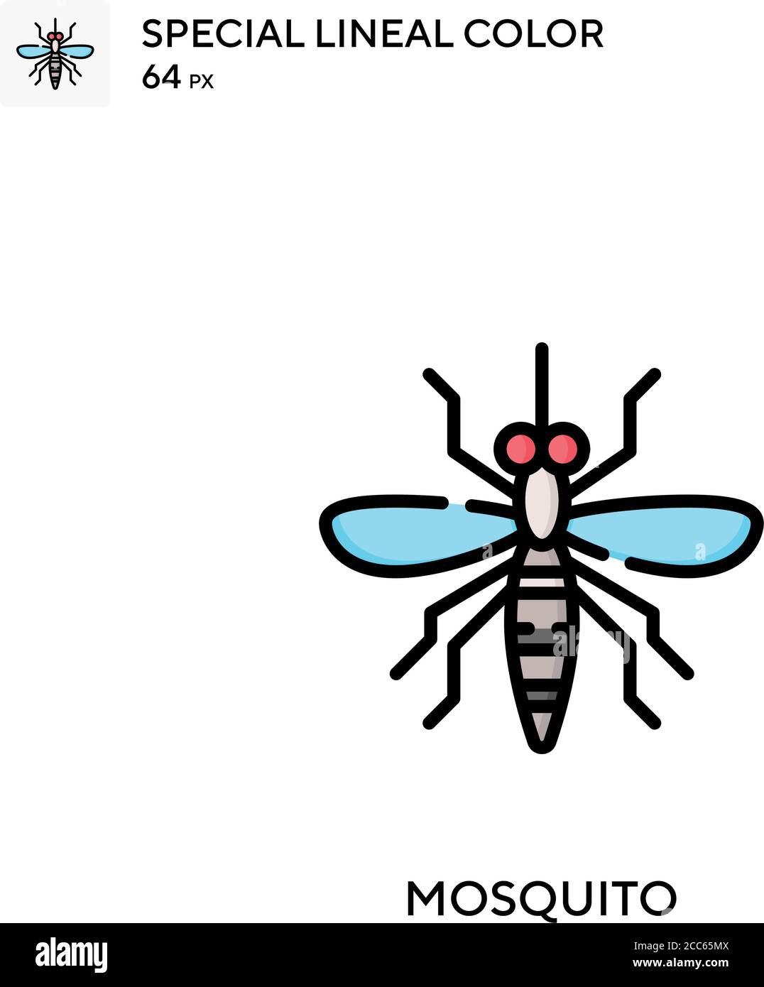 Mosquito soecial lineal color vector icon. Illustration symbol design ...