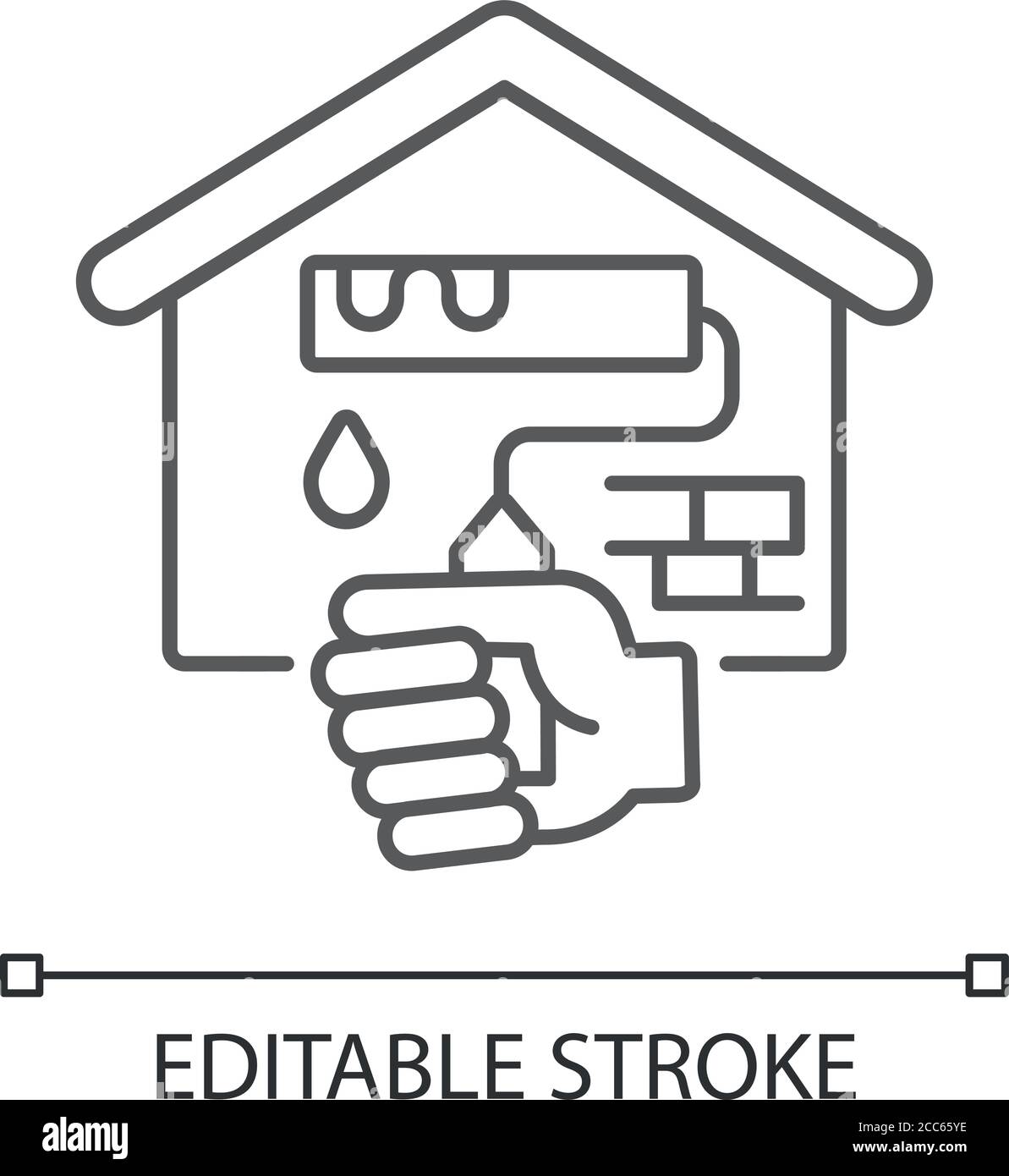 Home repairs linear icon Stock Vector Image & Art - Alamy