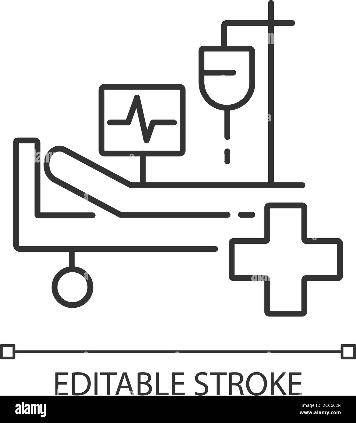 Intensive care linear icon Stock Vector Image & Art - Alamy