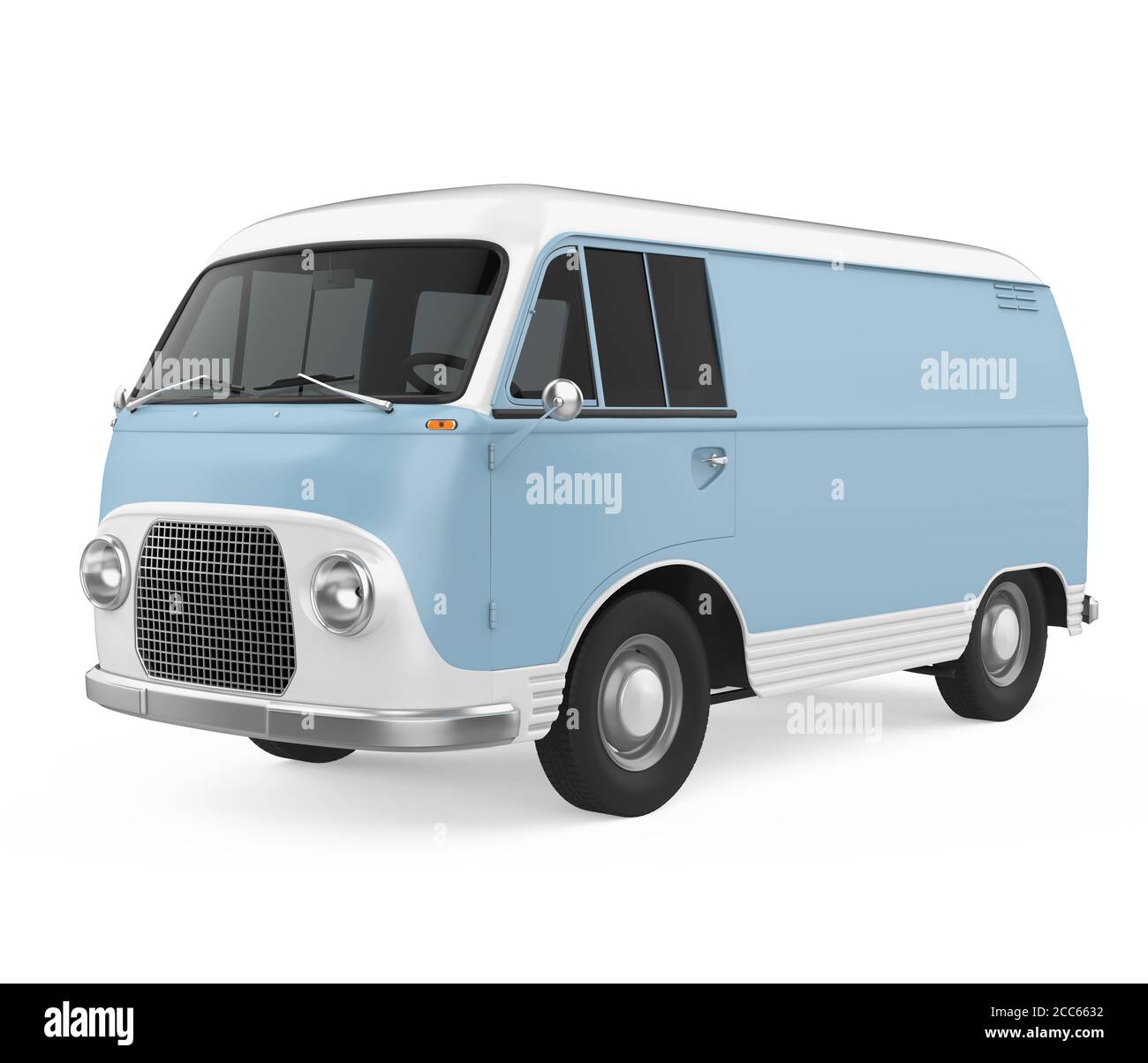 Old Van Isolated Stock Photo - Alamy