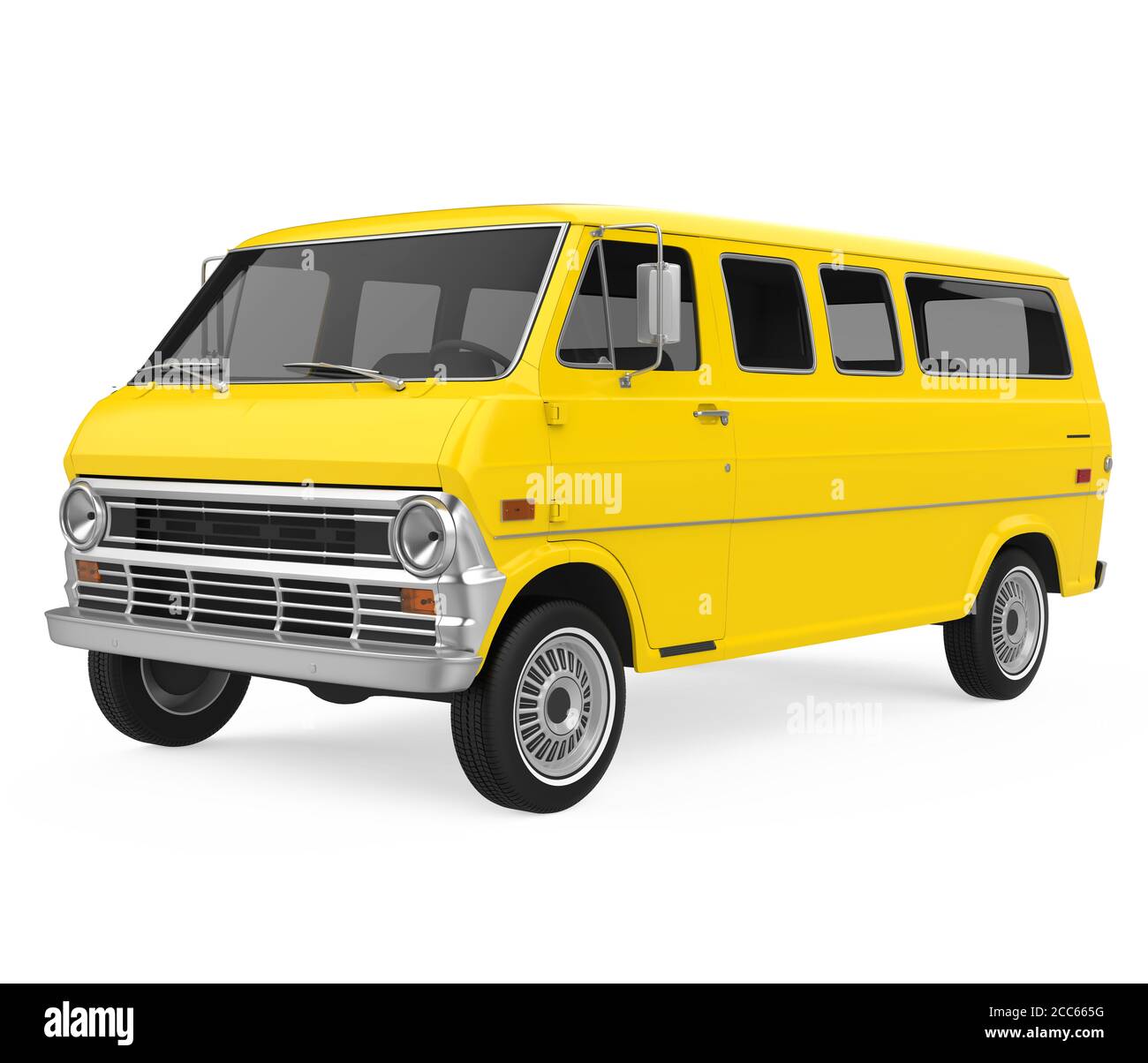 Old Van Isolated Stock Photo - Alamy