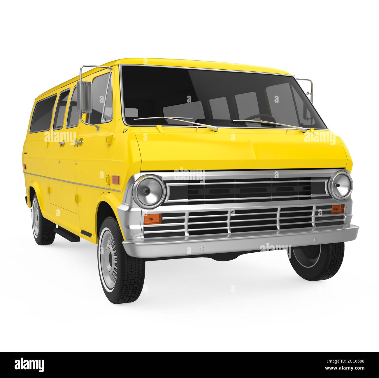 Old Van Isolated Stock Photo - Alamy