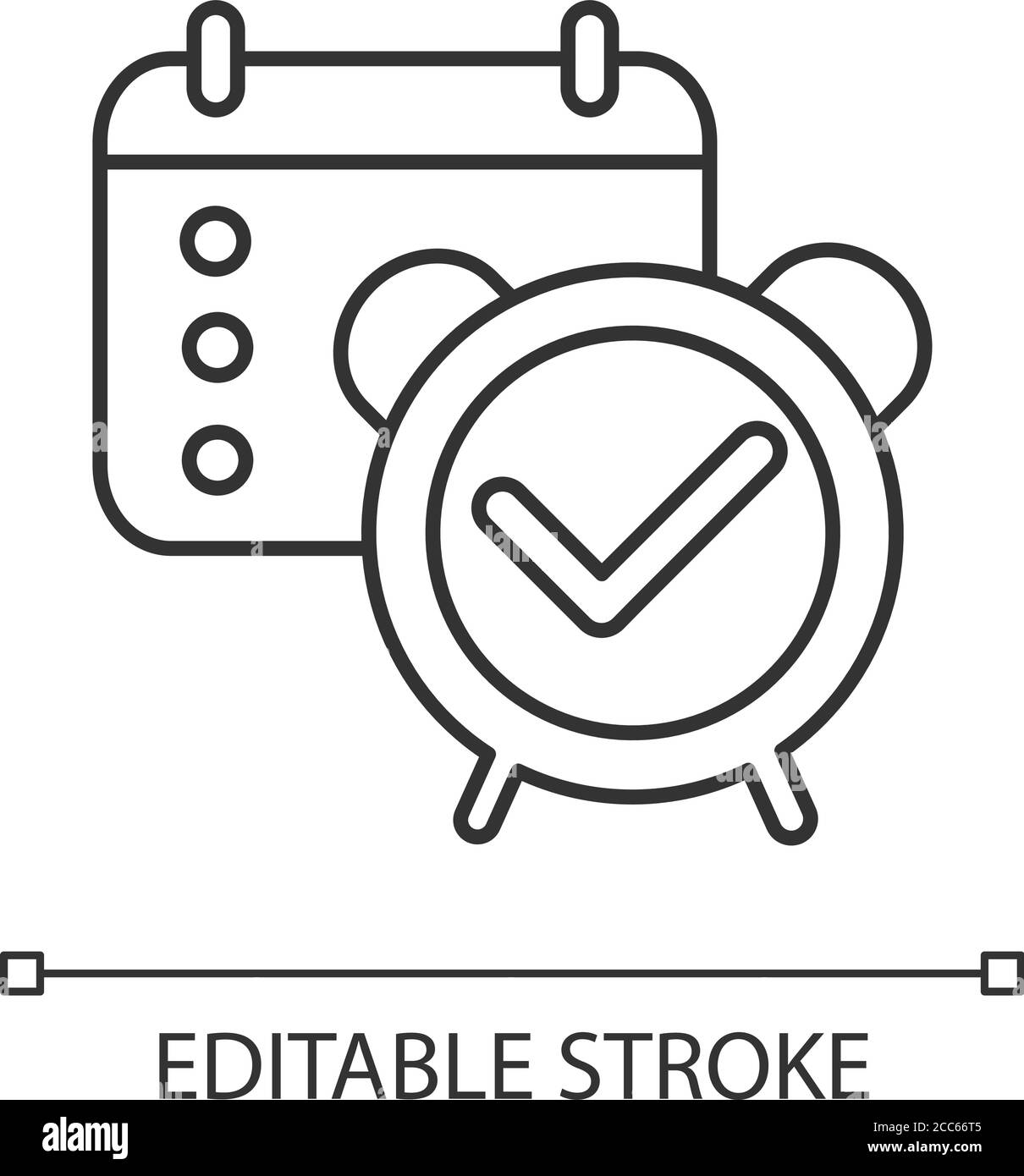 Calendar checkmark sign Stock Vector Images - Alamy