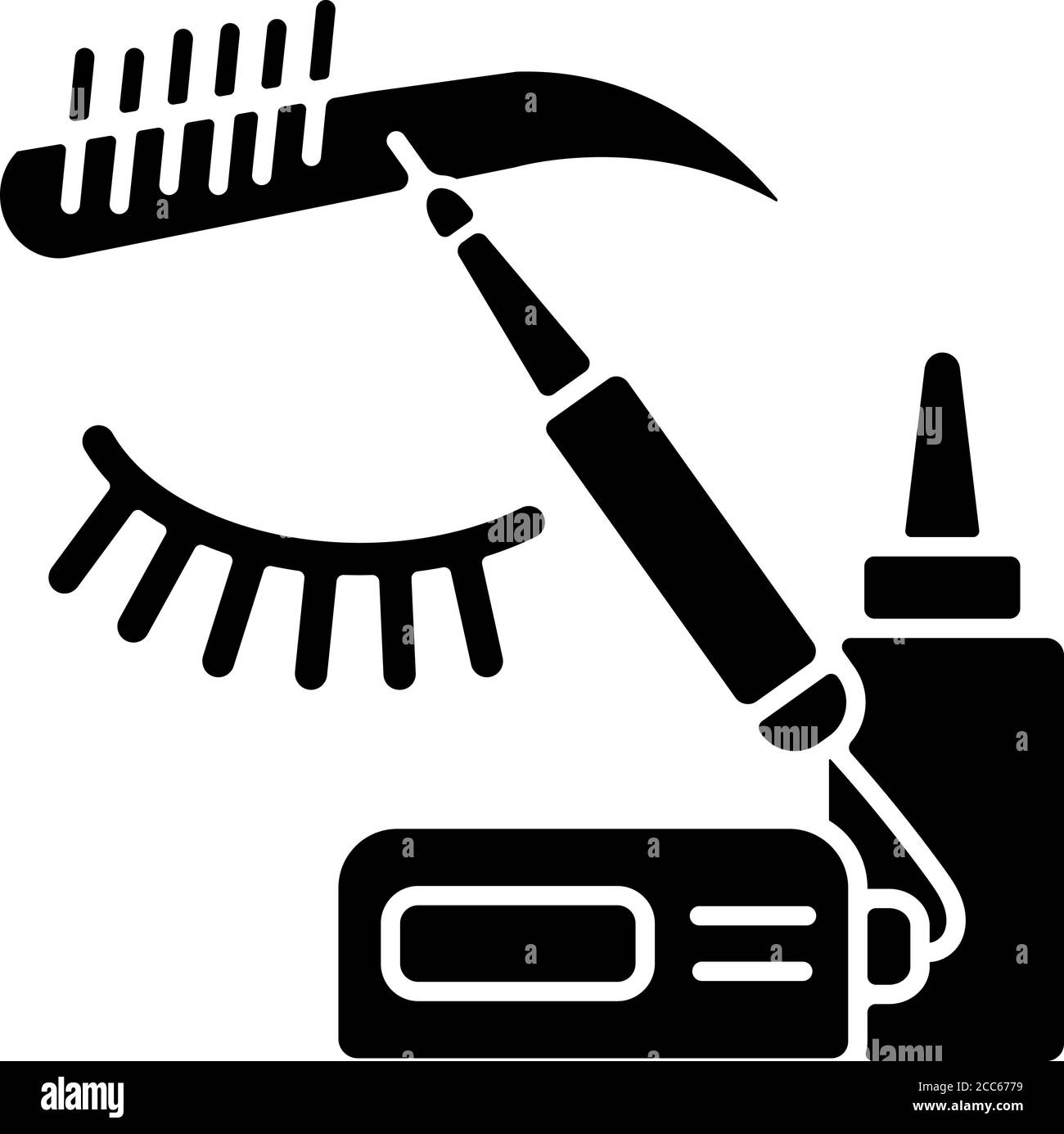 Permanent makeup microblading brow Cut Out Stock Images & Pictures - Alamy