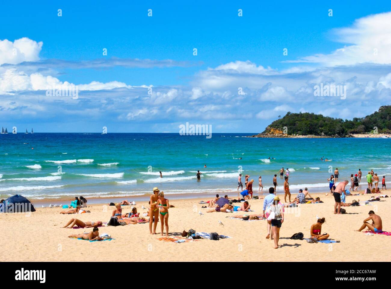 Manly Beach in summer Stock Photo - Alamy