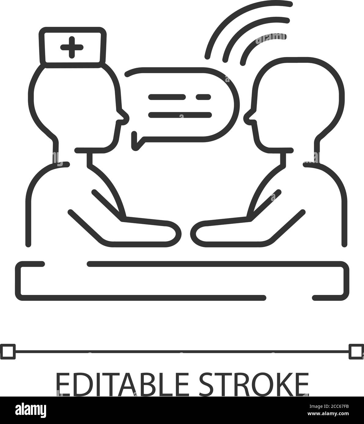 Therapy linear icon Stock Vector Image & Art - Alamy