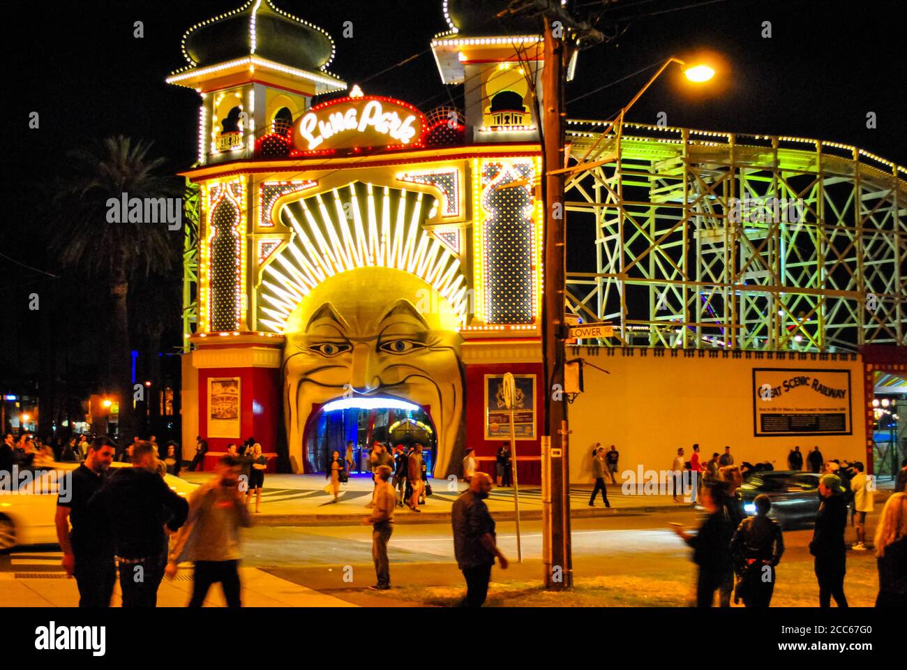 Melbourne luna park hi-res stock photography and images - Alamy
