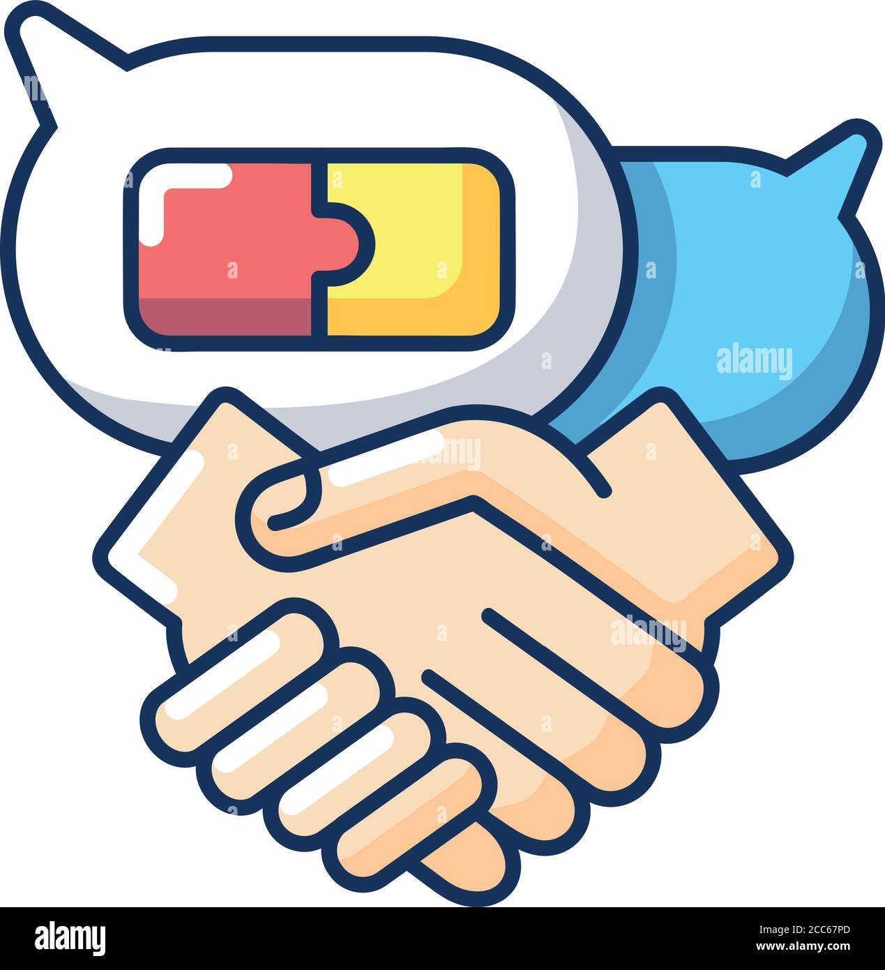 Negotiation skills RGB color icon Stock Vector Image & Art - Alamy