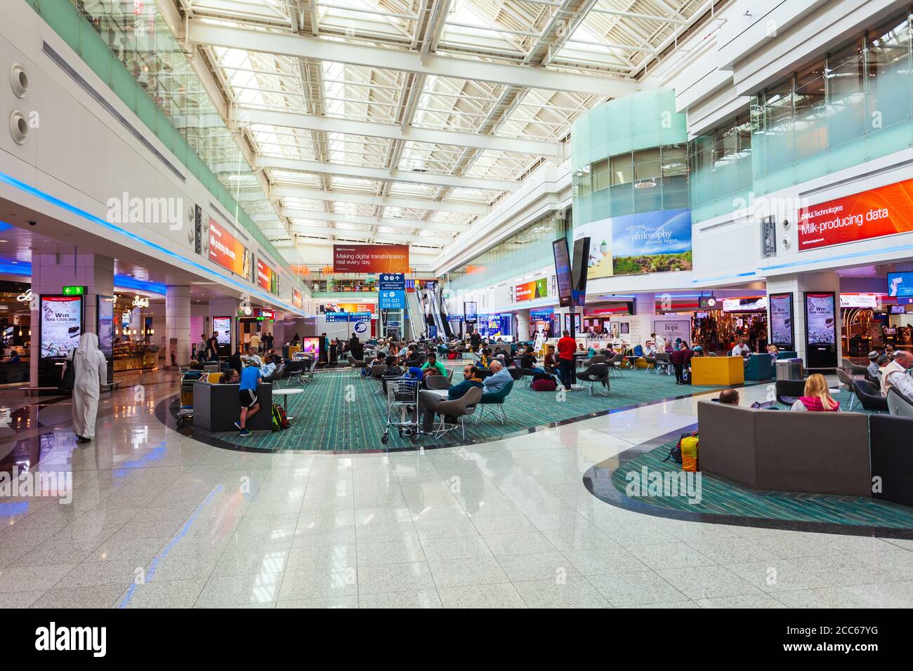 DUBAI, UAE - MARCH 02, 2019: Dubai International Airport or DXB ...
