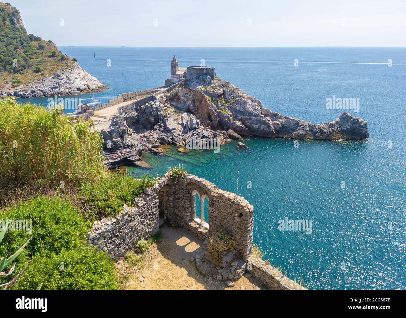 Porto Venere (Italy) - The town on the sea also know as Portovenere, in ...