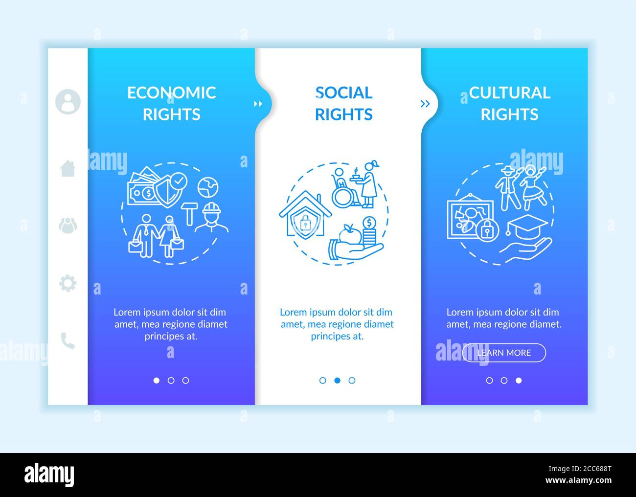 Human rights groups onboarding vector template Stock Vector Image & Art ...