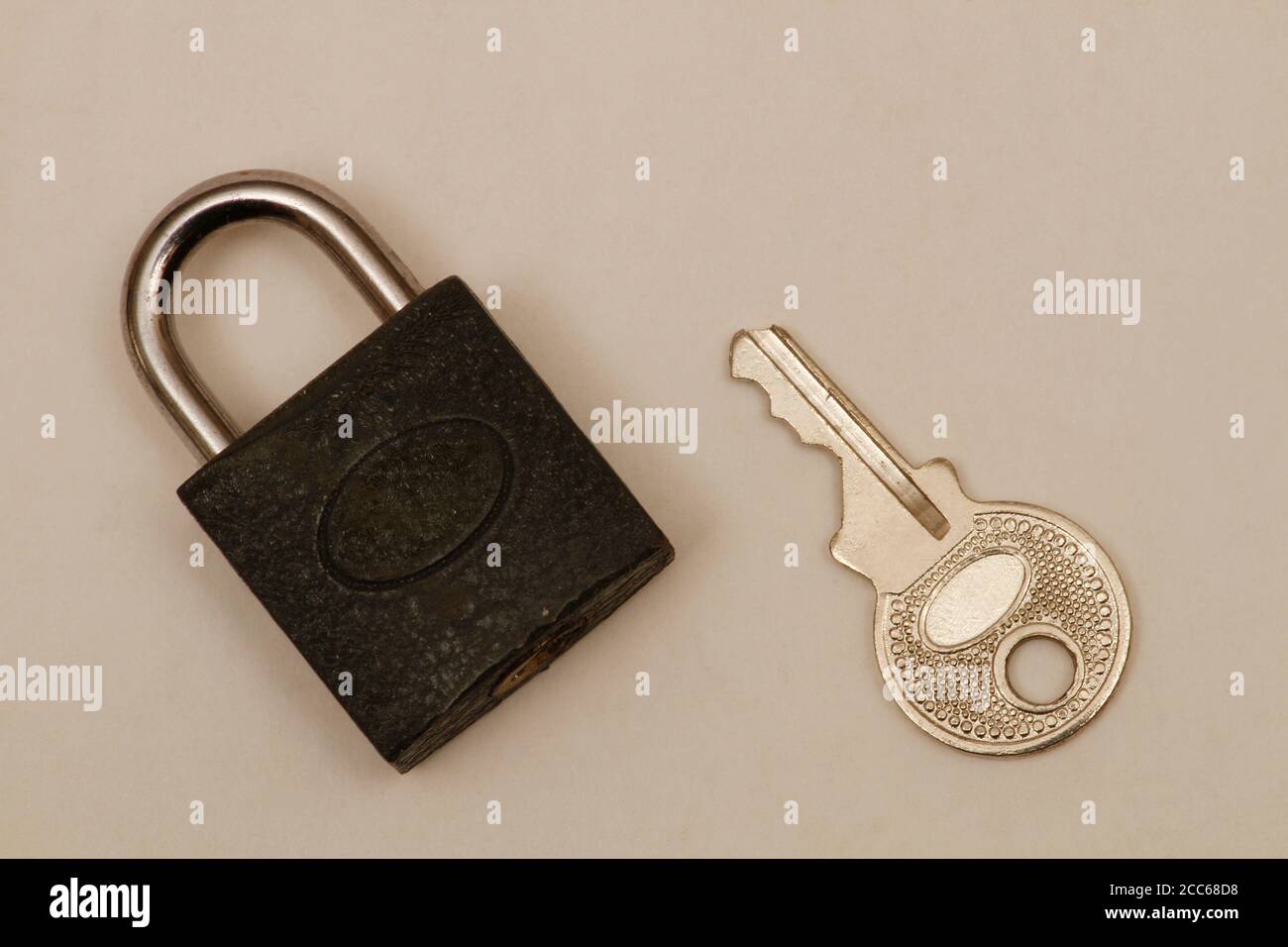 Rustproof padlock used for security. Rusty padlock used to lock the ...