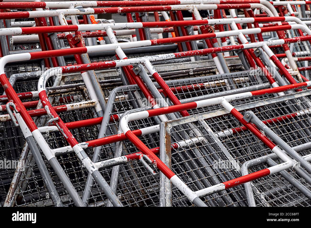 Metal safety grids for barriers during demonstrations, crowds ...