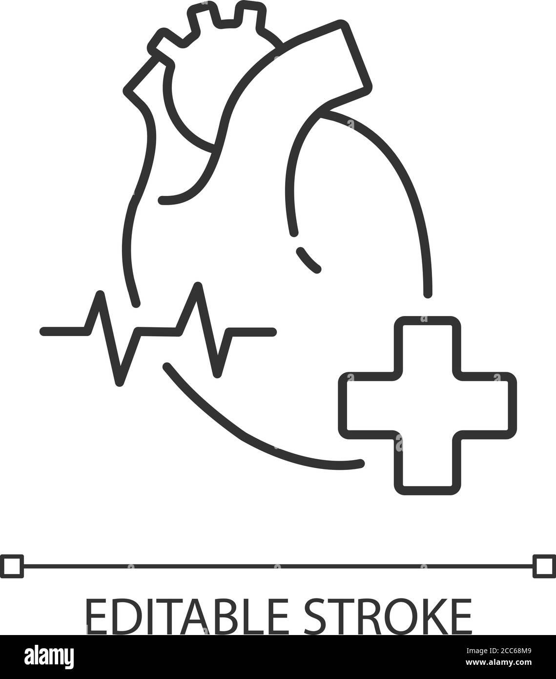 Cardiology department linear icon Stock Vector Image & Art - Alamy