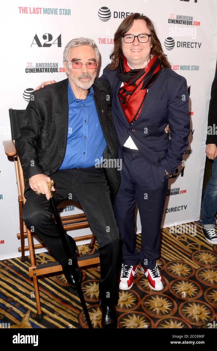LOS ANGELES - FEB 22: Burt Reynolds, Clark Duke at the The Last Movie ...