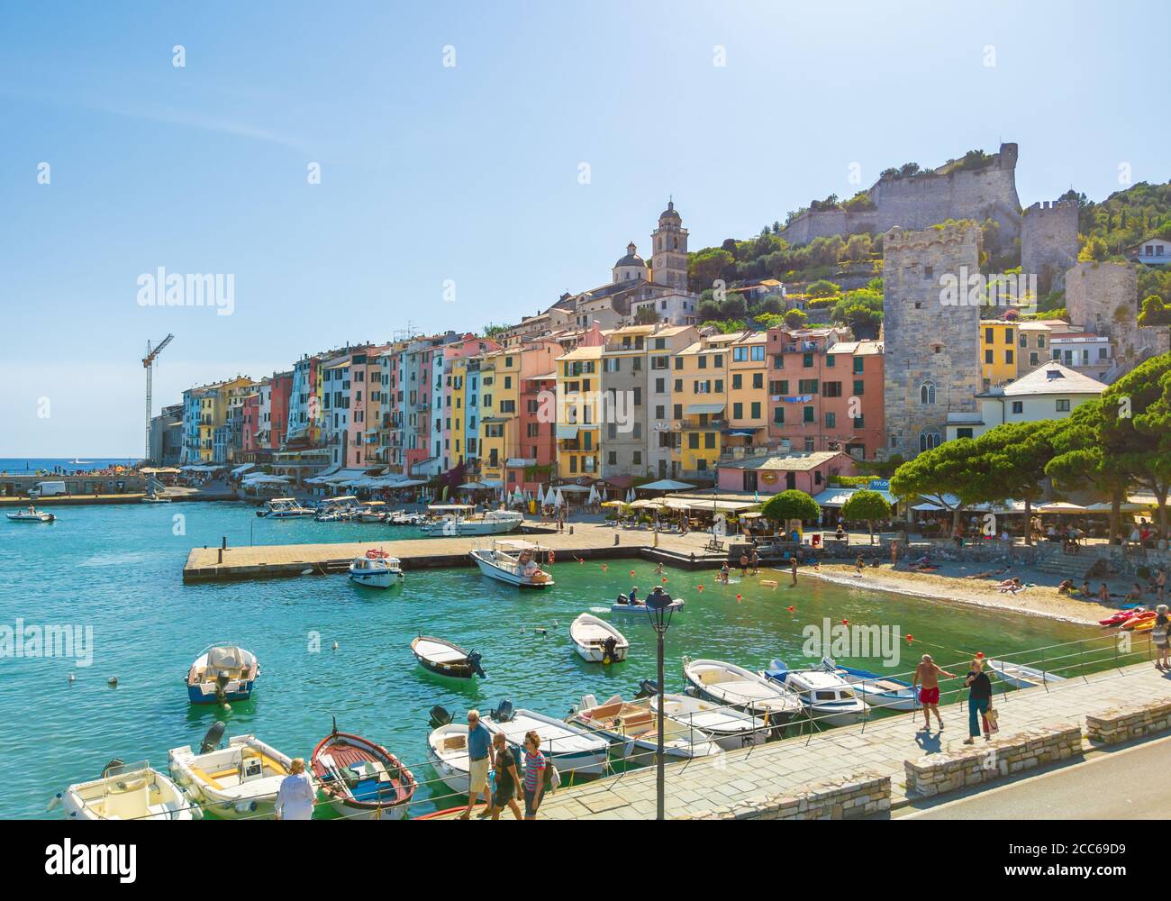 Porto Venere (Italy) - The town on the sea also know as Portovenere, in ...