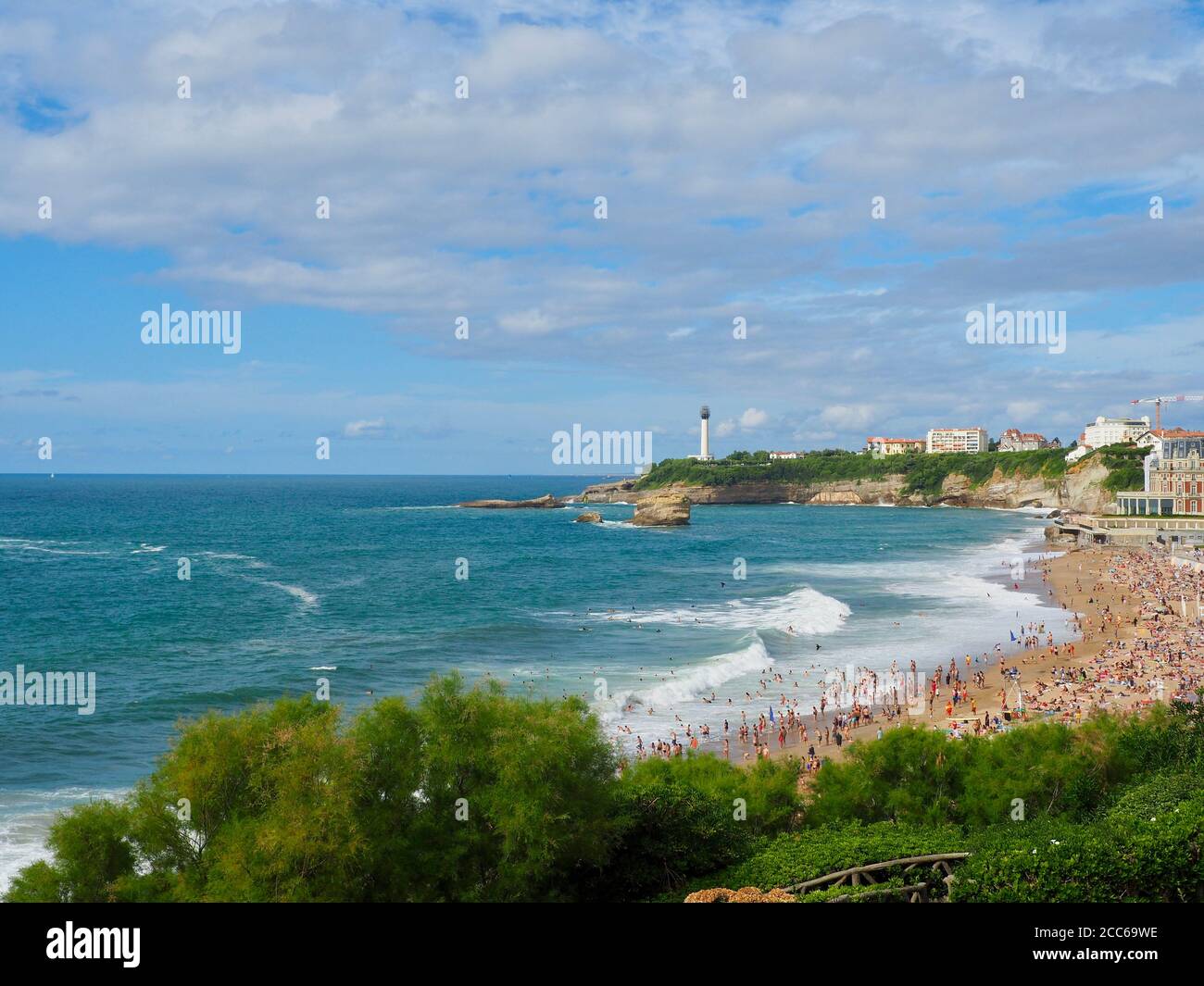 Biarritz surf and beach Stock Photo - Alamy