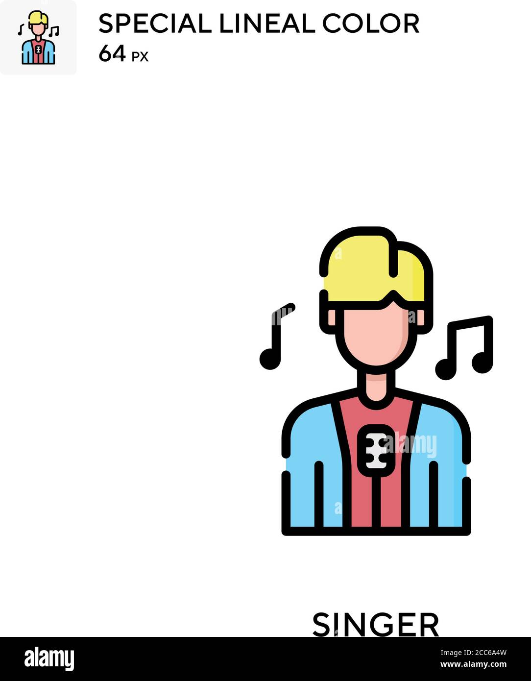 Female singer portrait Stock Vector Images - Alamy