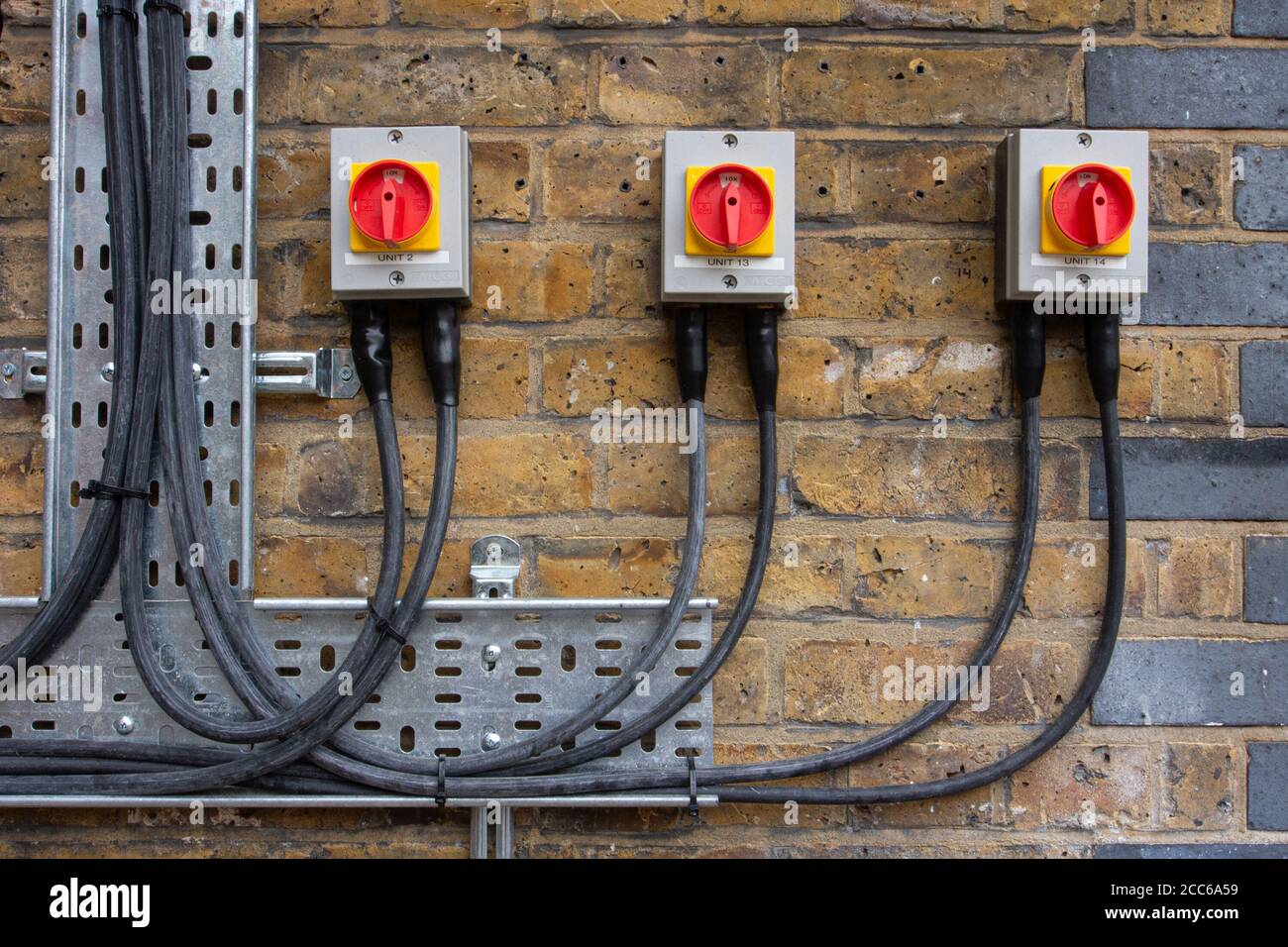 industrial external light switches Stock Photo - Alamy