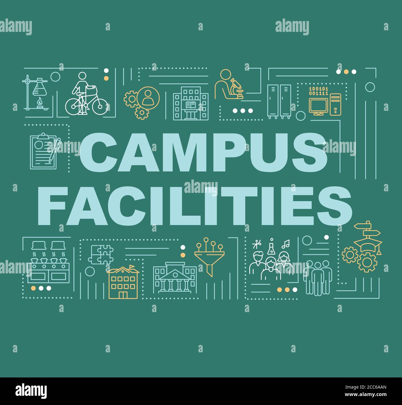 Campus word concepts banner Stock Vector Image & Art - Alamy