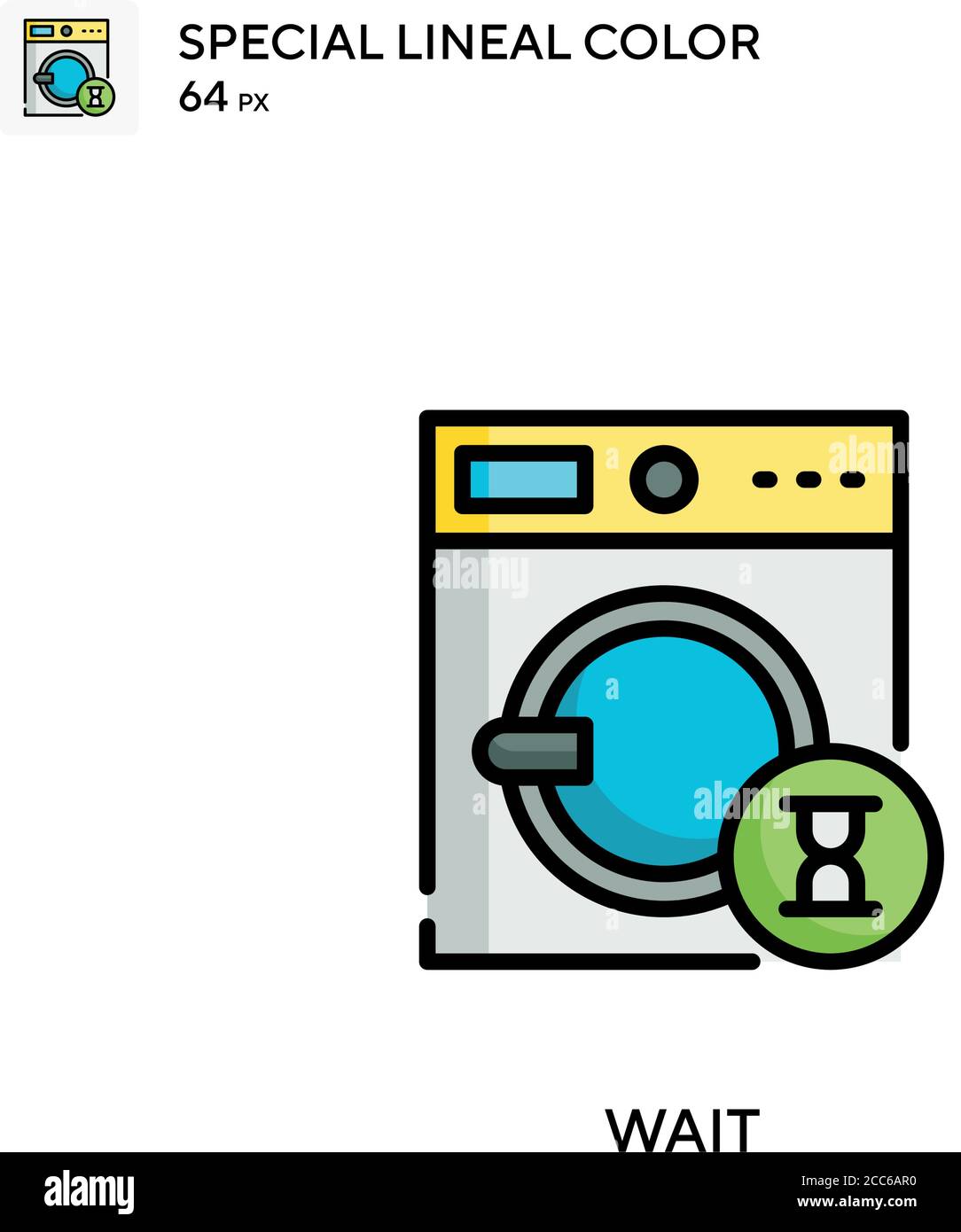 Wait soecial lineal color vector icon. Illustration symbol design ...