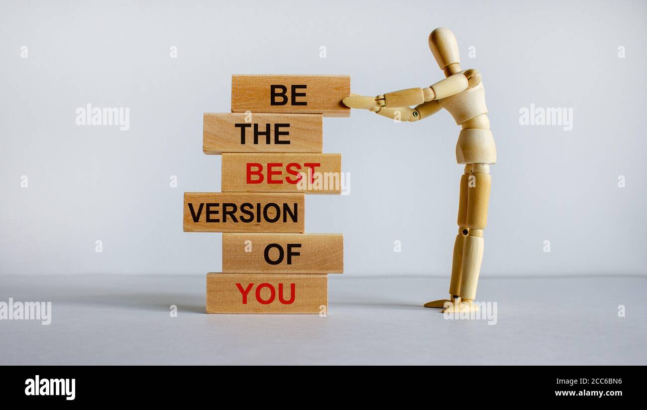 Concept of building success foundation. Wooden blocks on the stack of ...