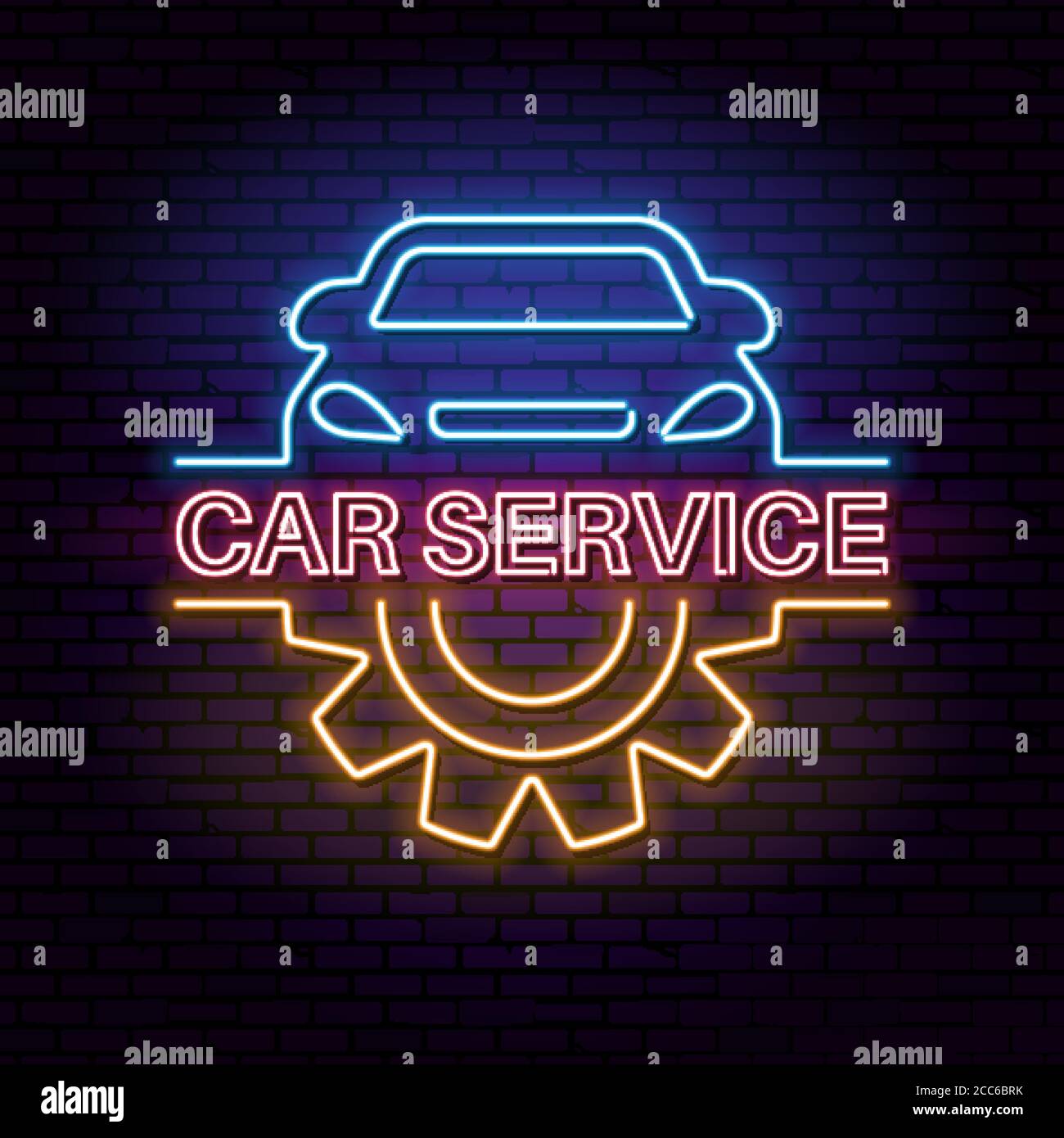 Auto repair billboard Stock Vector Images - Alamy